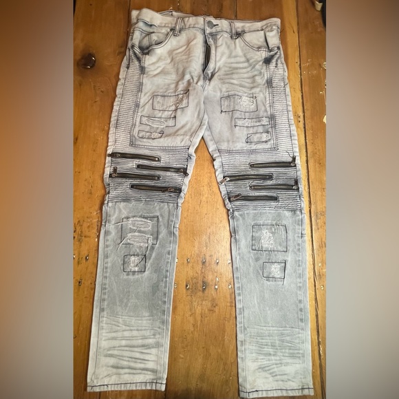 Blue Cult | Jeans | Vintage Blue Cult Acid Washed Distressed Multi Zip ...